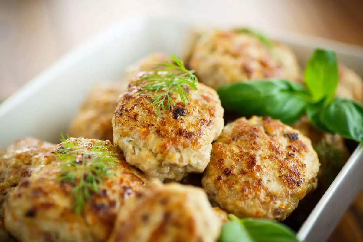 veal meatballs with lemon and marjoram