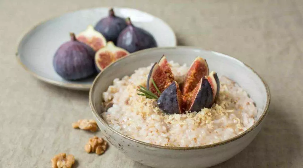 risotto ກັບ figs ແລະ burrata - ricettasprint - en