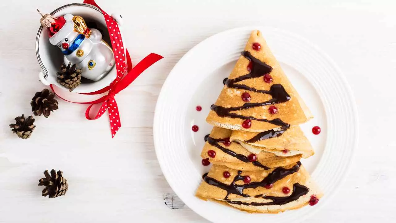 Christmas crepes | Noj tshais festive los yog khoom qab zib Christmas-style