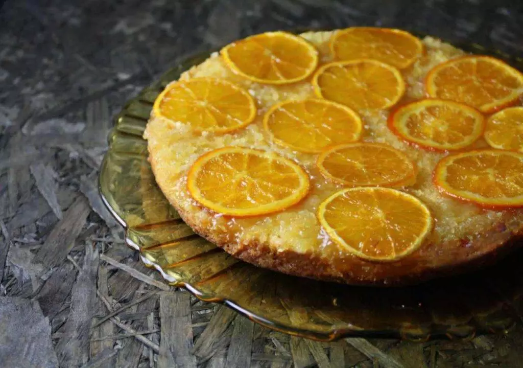 pastel de naranja - impresión de receta