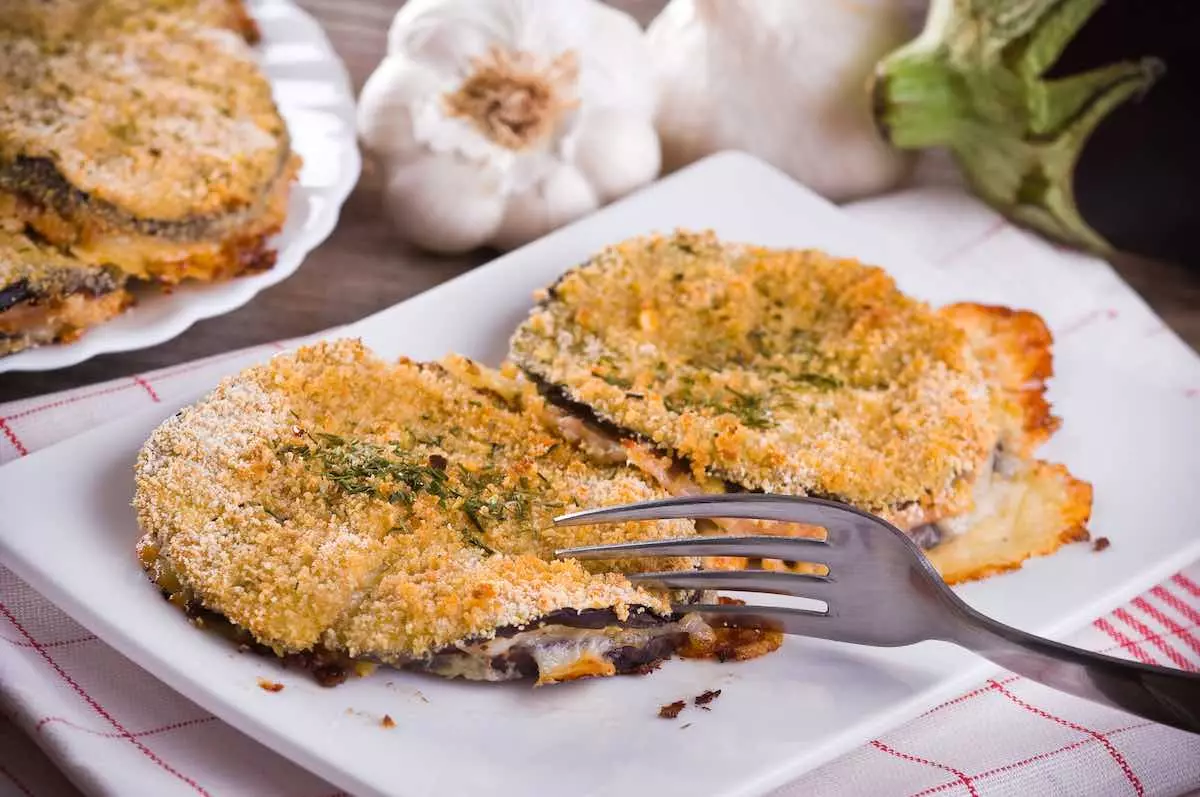 Eggplant cutlet Sicilian recipe. The second courses of ricettasprint.it