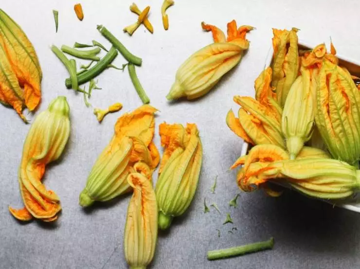 Rustique aux fleurs de courgettes et au jambon PHOTO recette imprimer