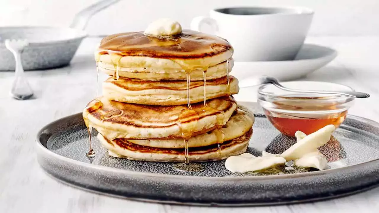 Pancake wholemeal karo eggnog | Cemilan sing bener "kalori".