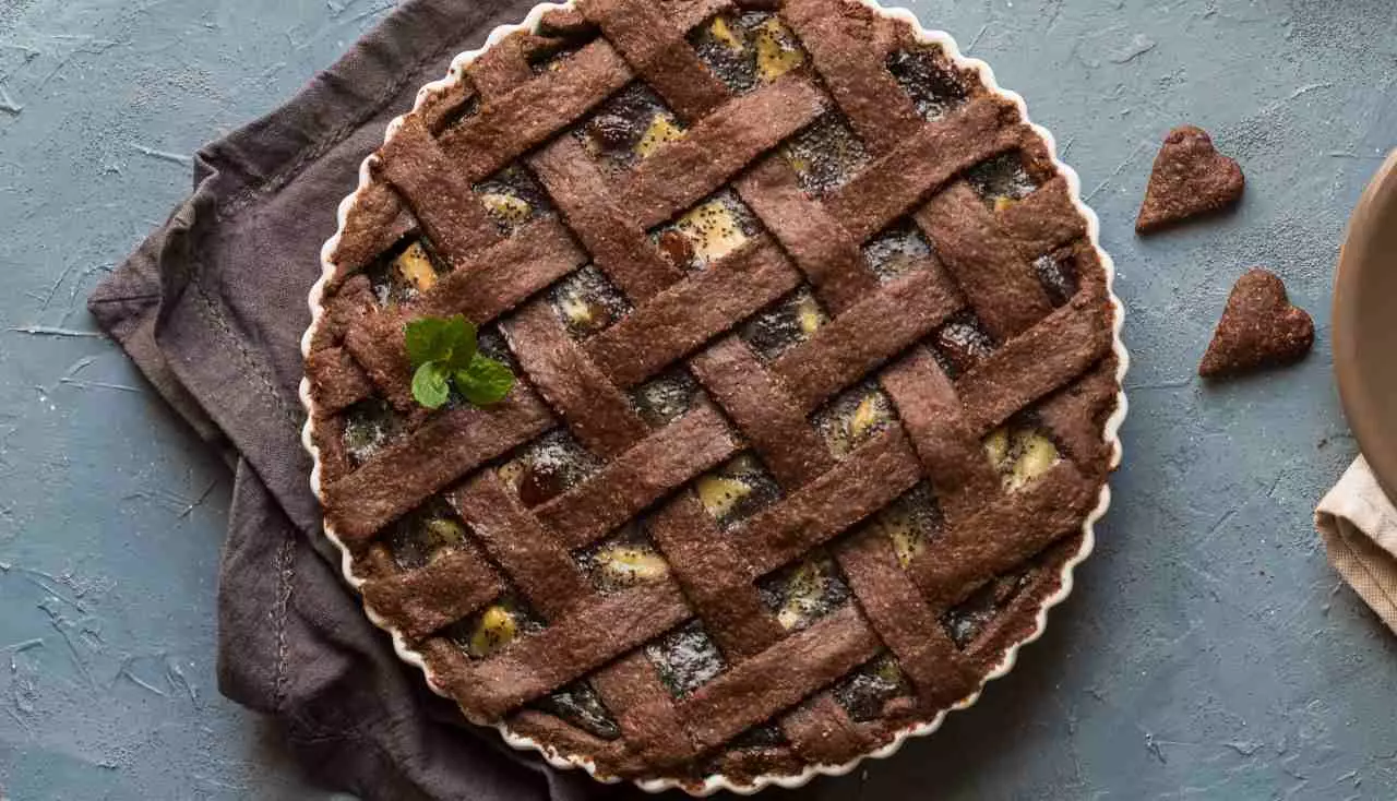 Torta iz polnozrnatih hrušk in čokolade | Lahkotnost in sladkost