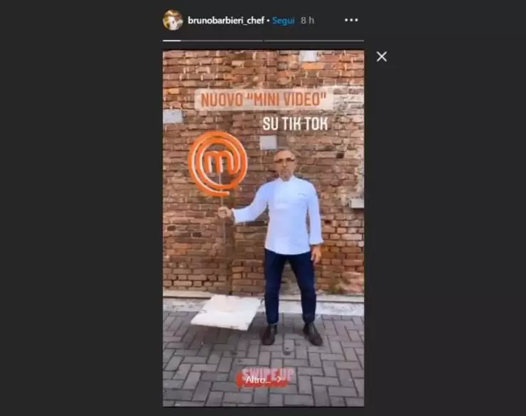 Bruno Barbieri trener hos MasterChef | Videoen er veldig populær på Tik Tok 8271_2