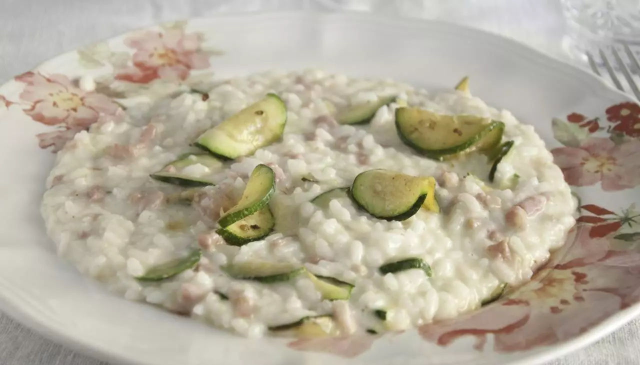 Risotto su rūkyta šonine ir grietinėle | Godus ir skanus