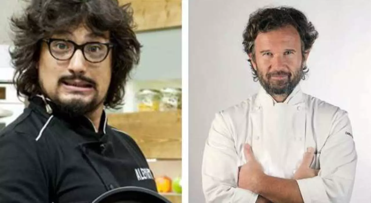 Alessandro Borghese en Carlo Cracco tegearre | Top chef yn 'e keuken