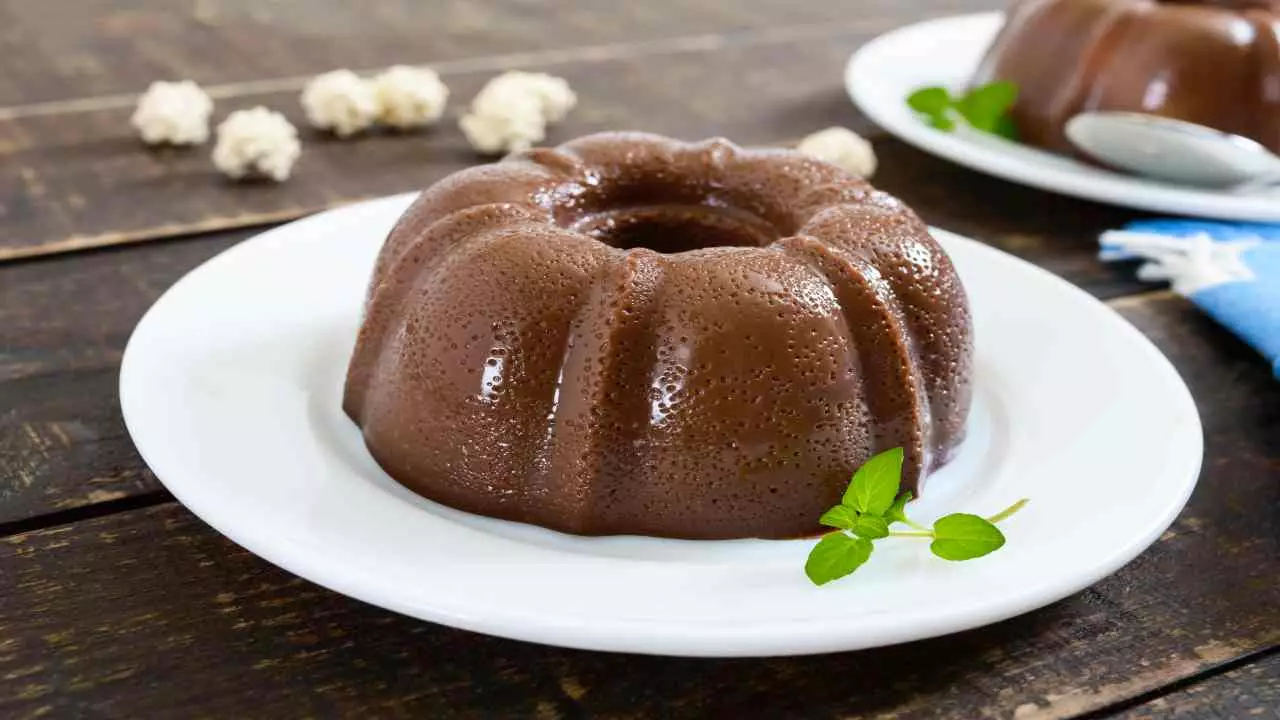 Low-calorie chokoreti pudding