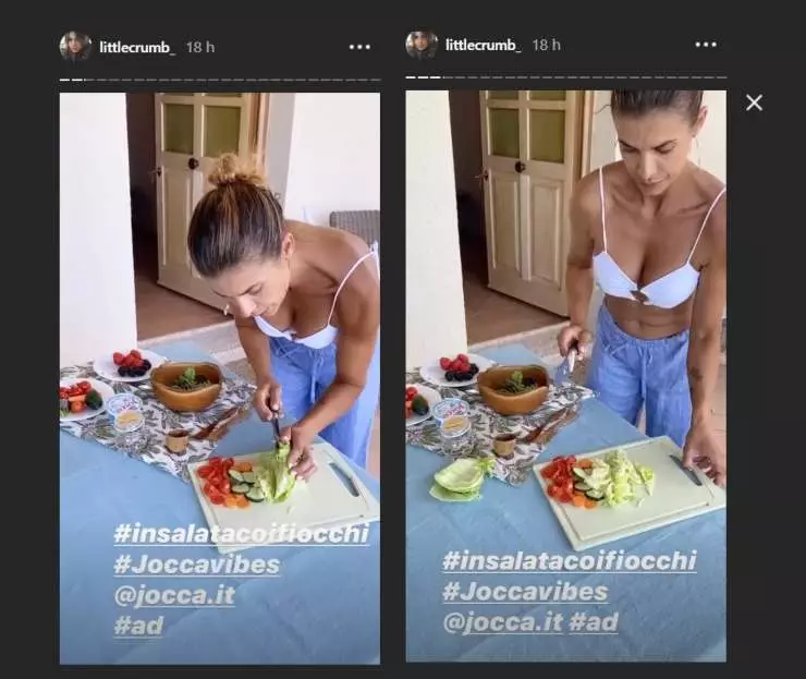 Elisabetta Canalis chef mo se aso | Le fua salati 9664_2