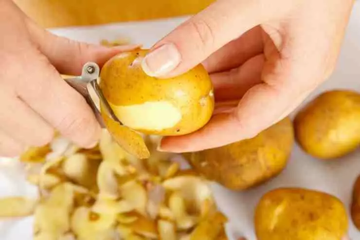 Rezeptdruck für grüne Bohnen- und Kartoffelsuppe