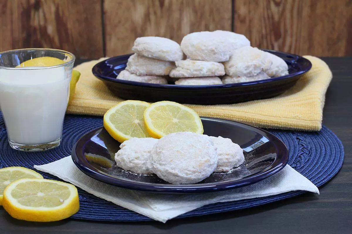 Galletas frías de limón sin cocinar, fáciles y rápidas de preparar